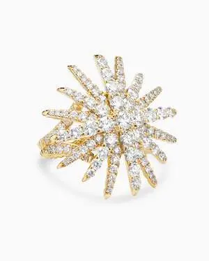 DAVID YURMAN David Yurman 18K Yellow Gold Starburst Diamond Ring