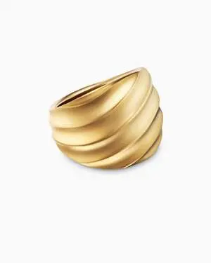 David Yurman Cable Edge® Saddle Ring - 18k Gold Recycled