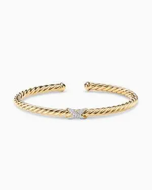 David Yurman X Cablespira® Bracelet With Pavé Diamonds - Diamond