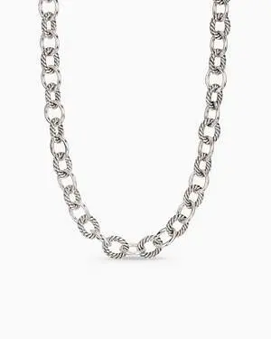 David Yurman Oval Link Chain Necklace - All Sterling Silver