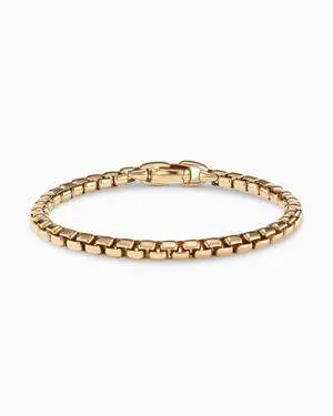 David Yurman 18k Yellow Gold Box Chain Bracelet - All 18k Yellow Gold
