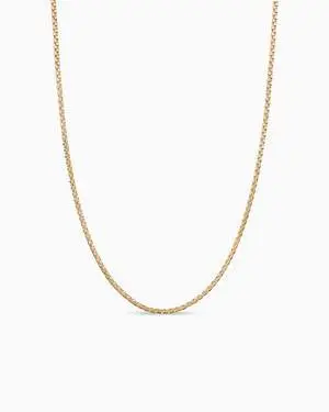 David Yurman 18k Yellow Gold Box Chain Necklace - All 18k Yellow Gold