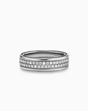 David Yurman David Yurman Streamline® Two Row Band Ring Diamond