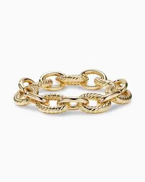 David Yurman 18k Yellow Gold Oval Link Chain Bracelet - All 18k Yellow Gold