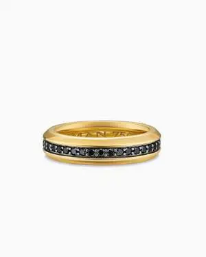 David Yurman Streamline Band Ring - Black Diamond