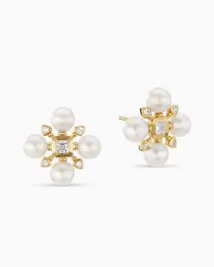 David Yurman Renaissance® Pearl Stud Earrings - Akoya White Pearl