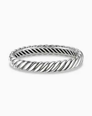 David Yurman Sculpted Cable Bracelet - All Sterling Silver