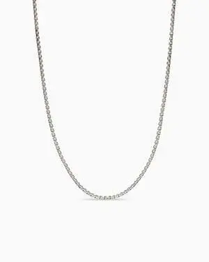 David Yurman Box Chain Necklace - Sterling Silver/14k Yellow Gold