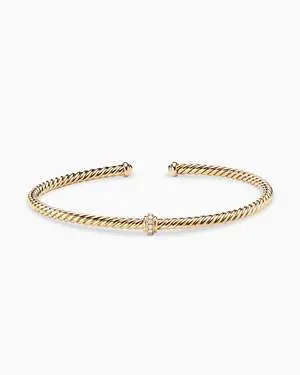 David Yurman Classic Cablespira® Bracelet With Diamonds - Diamond
