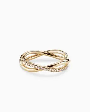 David Yurman Dy Infinity Band Ring - Diamond