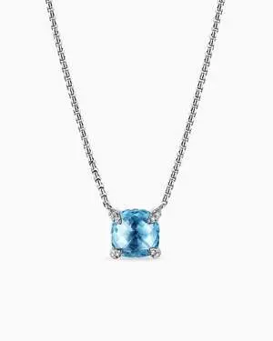David Yurman Petite Chatelaine® Pendant Necklace - Blue Topaz