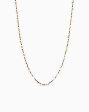 David Yurman 18k Yellow Gold Box Chain Necklace - All 18k Yellow Gold