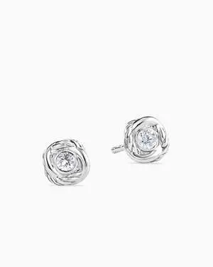 David Yurman Infinity Stud Earrings - Diamond