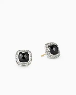 David Yurman Albion Stud Earrings With And Diamonds - Black Onyx