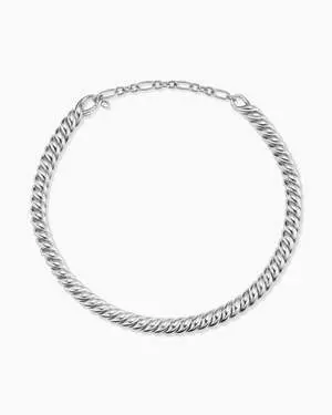 David Yurman Sculpted Cable Necklace - All Sterling Silver