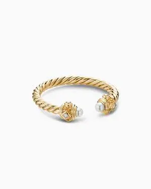 David Yurman Renaissance Ring With Pearl And Diamond - Akoya White Pearl