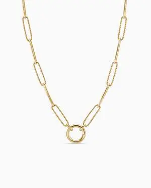 David Yurman Dy Madison® Elongated Chain Necklace - All 18k Yellow Gold
