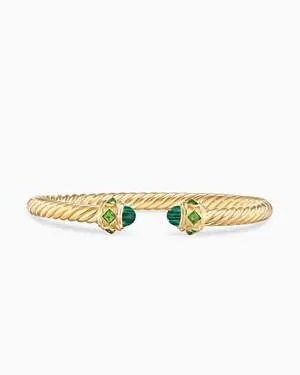 David Yurman Renaissance Cablespira Bracelet - Malachite