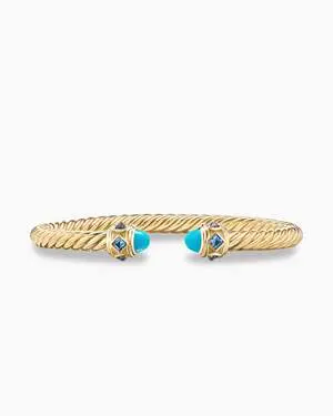 David Yurman Renaissance Cablespira Bracelet - Turquoise