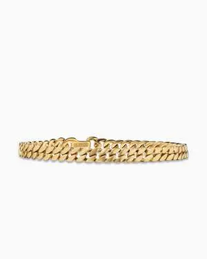 David Yurman 18k Yellow Gold Curb Chain Bracelet With Diamonds - All 18k Yellow Gold