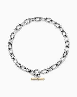 David Yurman Dy Madison® Toggle Chain Necklace - Sterling Silver/18k Yellow Gold