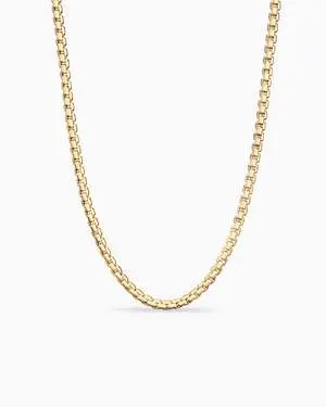 David Yurman 18k Yellow Gold Box Chain Necklace - All 18k Yellow Gold