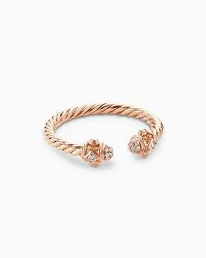 David Yurman Renaissance Ring In Rose Gold With Diamonds - Diamond