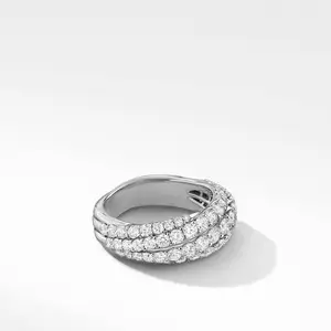 David Yurman David Yurman Floating Diamond Ring 18k White Gold