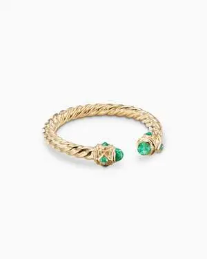 David Yurman Renaissance Ring In 18k Yellow Gold With Rubies - Emerald