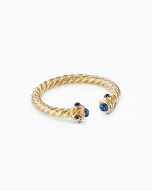 David Yurman Renaissance Ring In 18k Yellow Gold With Rubies - Light Blue Sapphire
