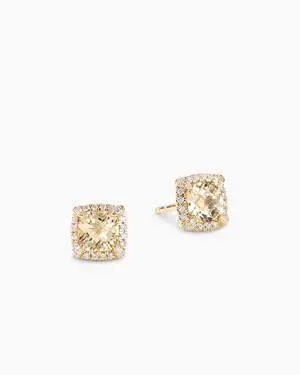 David Yurman Petite Chatelaine® Stud Earrings - Champagne Citrine