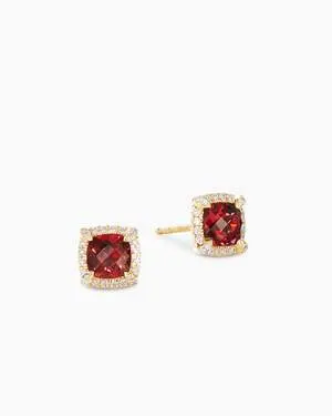 David Yurman Petite Chatelaine® Stud Earrings - Garnet