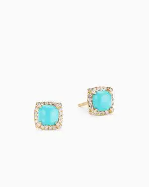 David Yurman David Yurman Petite Chatelaine® Stud Earrings Turquoise