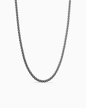 David Yurman Stainless Steel Box Chain Necklace - Stainless Steel With Pvd