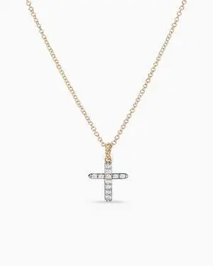 David Yurman Cable Collectibles Cross Necklace - Diamond