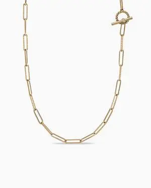 David Yurman David Yurman DY Madison® Elongated Chain Necklace All 18k Yellow Gold