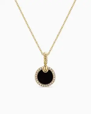 David Yurman Petite Dy Elements® Pendant Necklace With And Diamonds - Black Onyx