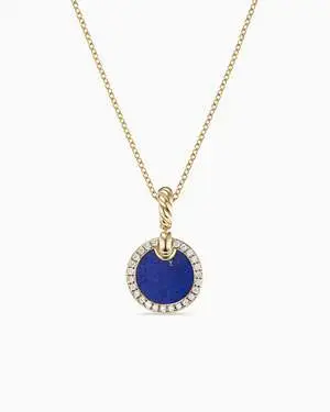 David Yurman Petite Dy Elements® Pendant Necklace With And Diamonds - Lapis Lazuli