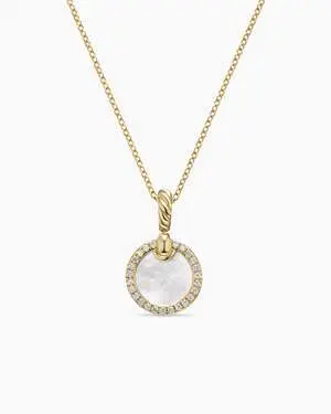 David Yurman Petite Dy Elements® Pendant Necklace With And Diamonds - Mother Of Pearl