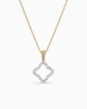 David Yurman Cable Collectibles® Quatrefoil Necklace - Diamond