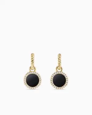 David Yurman Petite Dy Elements Drop Earrings - Black Onyx