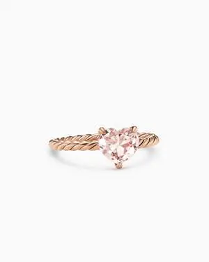 David Yurman Chatelaine Heart Ring Morganite