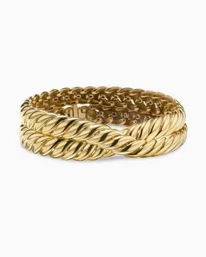 DAVID YURMAN David Yurman Sculpted Cable Double Wrap Bracelet