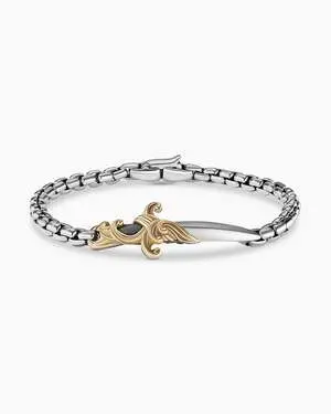 David Yurman Waves Dagger Bracelet - Sterling Silver/18k Yellow Gold