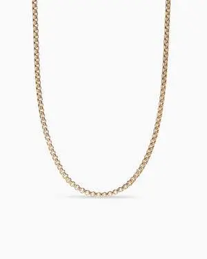 David Yurman 18k Yellow Gold Box Chain Necklace - All 18k Yellow Gold