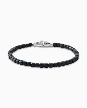Men's Black Stone Bracelets