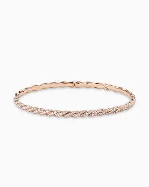 David Yurman Sculpted Cable Flex Bracelet - Diamond