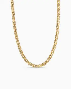 David Yurman 18k Yellow Gold Fluted Chain Necklace - All 18k Yellow Gold