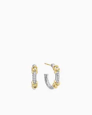 David Yurman Petite Helena Hoop Earrings - Diamond