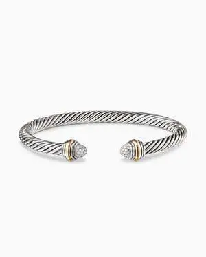 David Yurman Classic Cable Bracelet With Diamonds - Diamond
